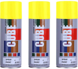 Fly Machine Multi purpose Fast-Drying Spray Paint Yellow Spray Paint ...