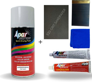apar Spray Paint Superior White+Putty & Polish Tube Set., Compatible ...