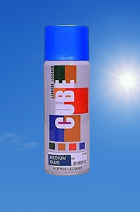 Golden Fox cube Aerosol Spray Paint 400ml for Multipurpose use Blue ...