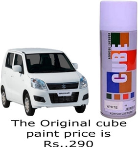 CUBE Cube Car Scratch remover / Color Spray Scralet white Spray Paint ...