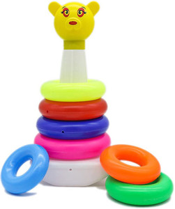 AMUSING Non Toxic Plastic Stacking 7 Ring Tower - Non Toxic Plastic ...