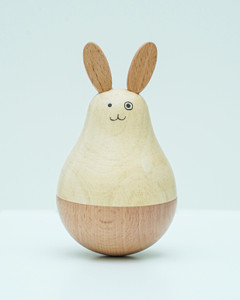 Three Pongos Wooden Roly Poly Balancing Doll Handcrafted Toddlers ...