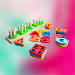 Pramukh Enterprise Geometric Shape Sorter Puzzle Toy Shape Matching ...