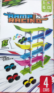 TTC Ramp Racer Toy for Kids with 4 Racing Cars & 6 Level Ramps - Ramp ...