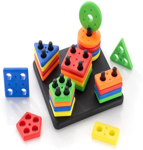 littlewish Shape Stacker square Learn shapes and stack them Price in ...