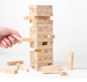 Zyamalox Explore Numbered jenga game and wooden blocks for kids zenga ...