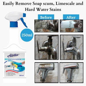 ATOMIC Tap Cleaner Liquid Spray 250 ML | Removes 100% germs | Cleans ...