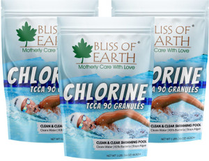 Bliss of Earth Japanese Chlorine Powder For Pool, Clean Swimming Pool ...