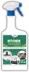 ATOMIC Kitchen Cleaner Liquid Oil & Grease Remover Spray Oven/Gas Stove ...