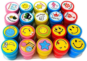 Flipkart.com | HK Toys Stamps for Kids Emoji and Motivation Reward Art ...