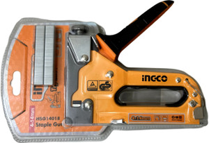 INGCO Premium Staple Gun with 400 staples pins and adjustable driving ...