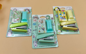 Paper Bear Yellow and Green Stapler Theme Stapler Set Art & Craft Kit ...