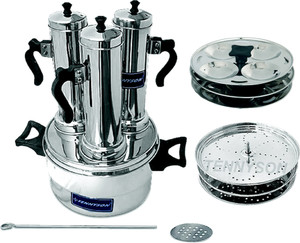 TENNYSON MULTI PUTTU POT 3 IN 1 WITH IDIYAPPAM AND IDLY PLATES ...