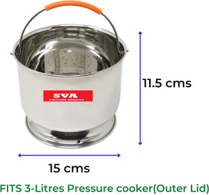 SVA Stainless Steel Starch Remover Container for Pressure Cooker ...