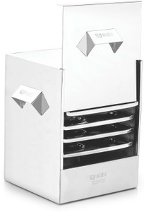 Rudra SS Stainless Steel Square idly cooker-4 plates, Steamer, Gas ...