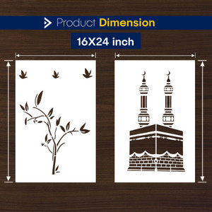ARandNJ Painting Wall Stencils (Size :- 16 X 24 Inch) PATTERN ...