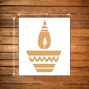 ARandNJ Painting Wall Stencils Pack of 1 (Size:- 13X13 Inch) DEVOTIONAL ...