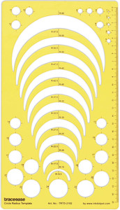 Traceease Traceease Geometric Drafting Circle Radius Template Drawing ...