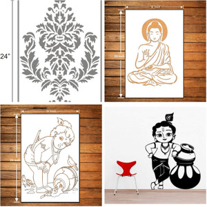 DAMYA DECORE WALL PAINTING FOR (SIZE 16X24 INCH) TRADITIONAL, BUDDHA ...