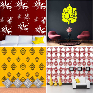 ARandNJ Painting Wall Stencils (Size :- 16 X 24 Inch) PATTERN- "Mewari ...