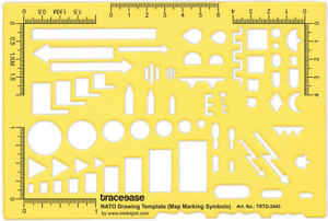 Traceease Traceease NATO Drawing Template Military Map Marking Drafting ...