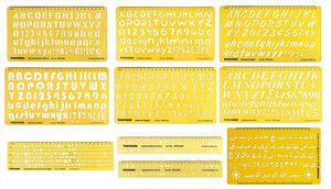 Traceease Traceease Upper and Lowercase Calligraphy Stencils Reusable ...