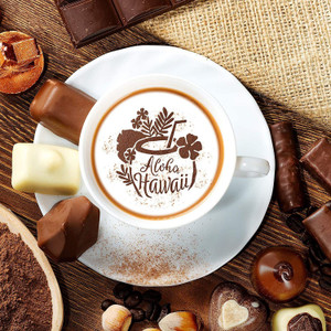 IVANA'S Baking Stencils, 20 Pieces latte art stencils for Coffee Cookie ...