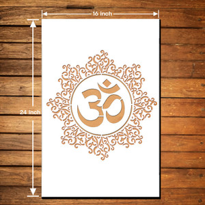 ARandNJ Painting Wall Stencils Pack of 1 (Size:- 16X24 Inch) DEVOTIONAL ...
