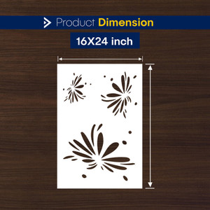 ARandNJ Painting Wall Stencils Pack of 1 (Size:- 16X24 Inch) SPLATTER ...