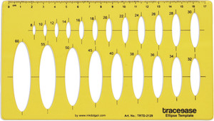 Traceease Traceease Geometric Drafting Ellipse Template Drawing Stencil ...