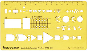 Traceease Traceease Electrical Drafting Logic Gate Template Drawing ...