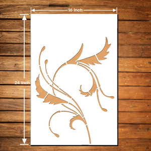 JAZZIKA Wavy Leaf Design Ideal For Wall Decor Paintings Home Wall Decor ...