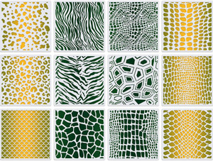 IVANA'S 12 Pieces Animal Print Stencils Animal Art Painting Stencils ...