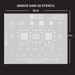 AKT AMAOE SAM-16 STENCIL Power Amplifier IC Chip Reball IC Pin Heat Tin ...