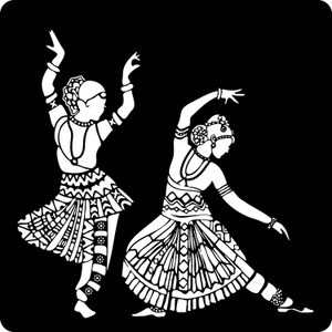 Kachi Pencil Dancing Lady Craft Stencils for Wall Painting Big Size ...