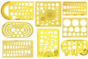 Traceease Traceease Multi Pattern Geometry Template Drafting Tools with ...