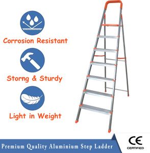 Flipkart SmartBuy Hybird Aluminium Step - 7 Step Powder Coated Steel ...