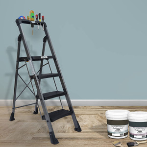 Plantex Hulk Heavy-Duty MS 4 Step Ladder with Advanced Locking System ...