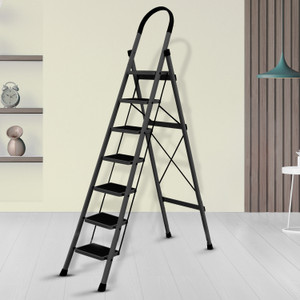 Plantex Anti-Skid Strong Foldable Wide 7 Step Ladder/Ladder for Home ...