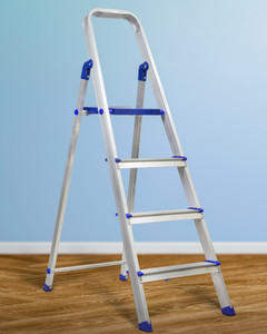 WEIRD WOLF Premium and Sturdy 4 STEP Aluminium Ladder Price in India ...