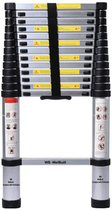 WB WELBUILT 18 FT (5.4Meter) Aluminium Telescopic Ladder For Home ...