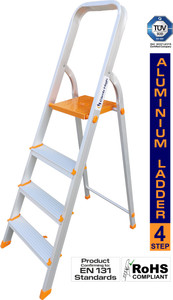 Climb High 4 Step Extra Heavy Duty Step Aluminium Ladder Price in India ...