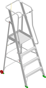 LIBERTI Liberti Aluminium 4 Feet Hulk Ladder (P1404H) Aluminium Ladder ...