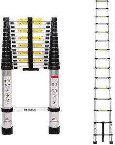 WB WELBUILT 14.5 FT (4.4Meter) Aluminium Telescopic Ladder For Home ...