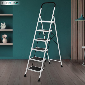 Plantex 6 Step Ladder for Home/Foldable Strong Wide Step Ladder ...