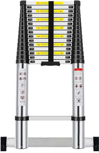 WB WELBUILT 23 Feet (7m) 16-Steps Ladder For Home & Outdoor Use ...