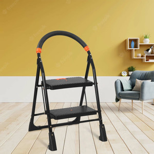 TNT 2 Step Heavy Duty Foldable Step Ladder with Anti-Skid Shoes and ...