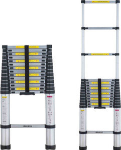 doodad 14.5 ft Telescopic Ladder - 15 Steps, 4.4m Expandable With Auto ...