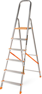 FREIHEIT Eurostar 5 step Aluminium Platform Ladder(Non-Anodized ...