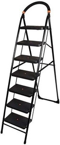 HOMACE 7 Step Foldable, Heavy Duty Ladder with Ultra Wide Anti Slip ...